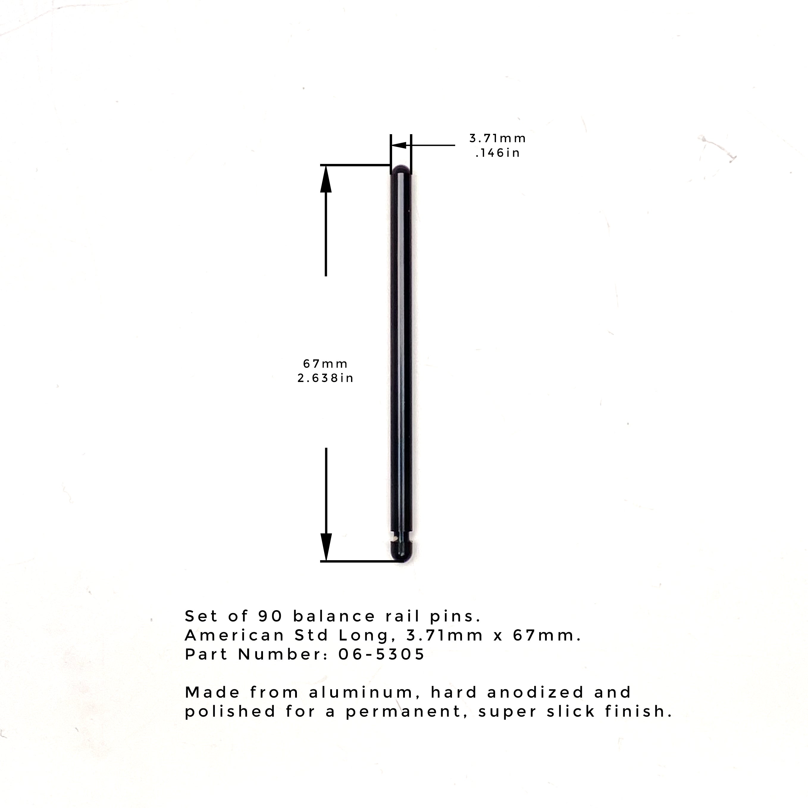 Balance Rail Pin Set | Wessell, Nickel & Gross