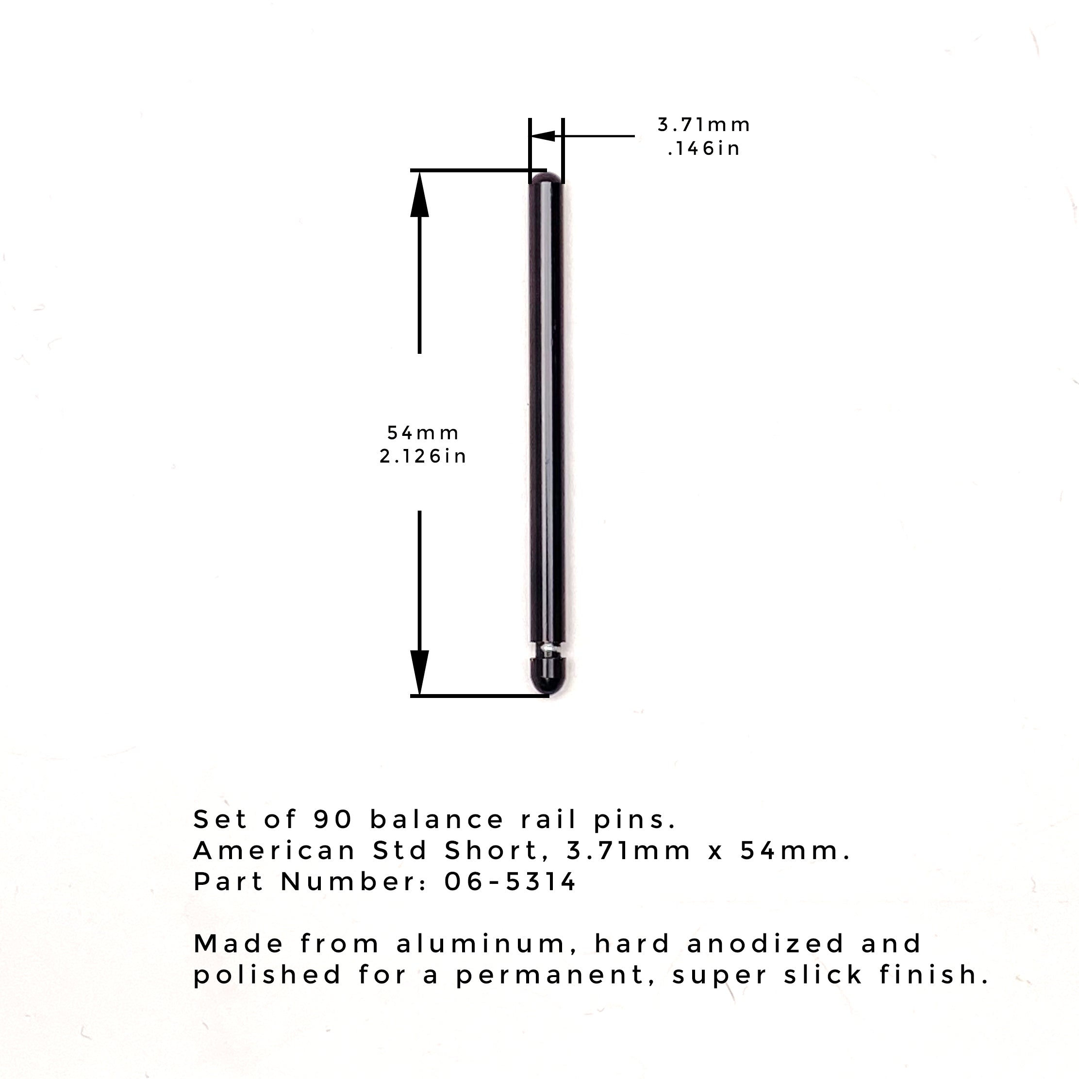 Balance Rail Pin Set | Wessell, Nickel & Gross